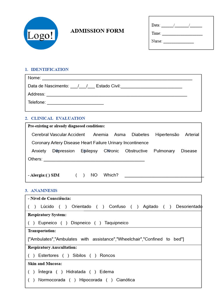 ADMISSION FORM | PDF