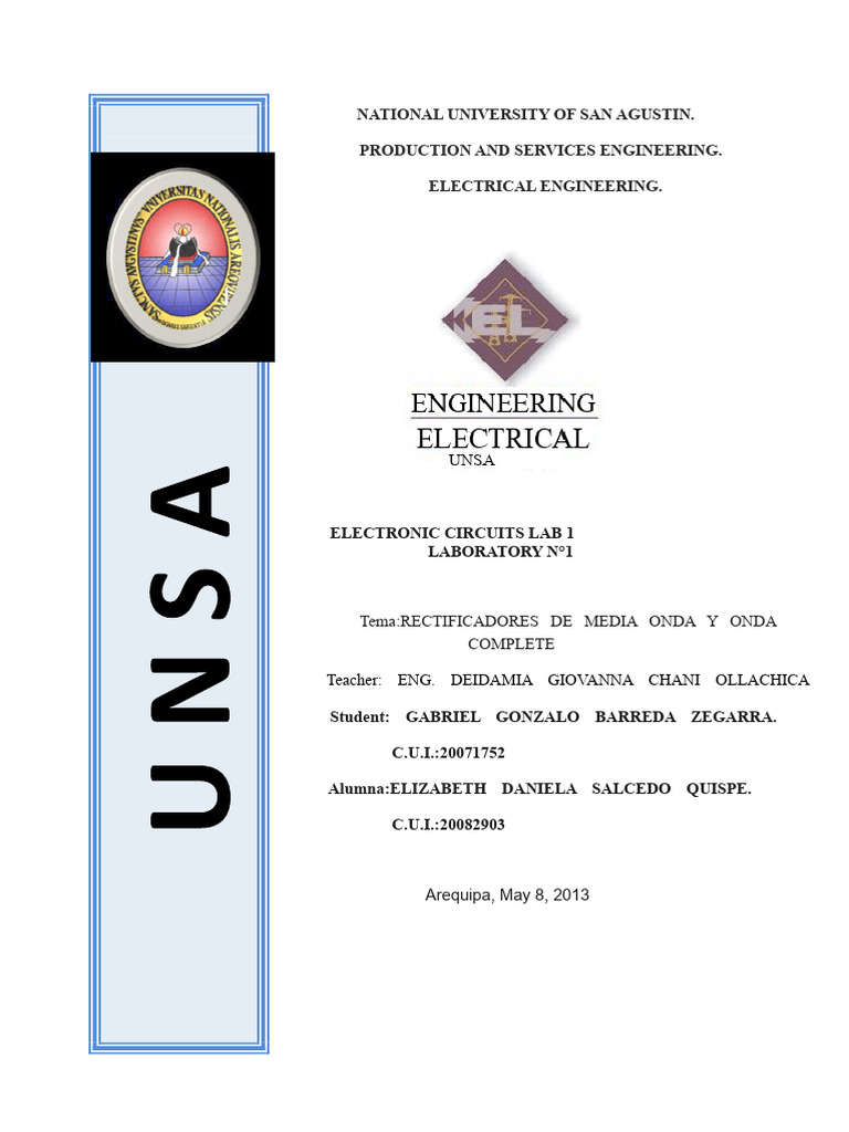 HALF-WAVE AND FULL WAVE RECTIFIERS.docx | PDF | Rectifier | Diode