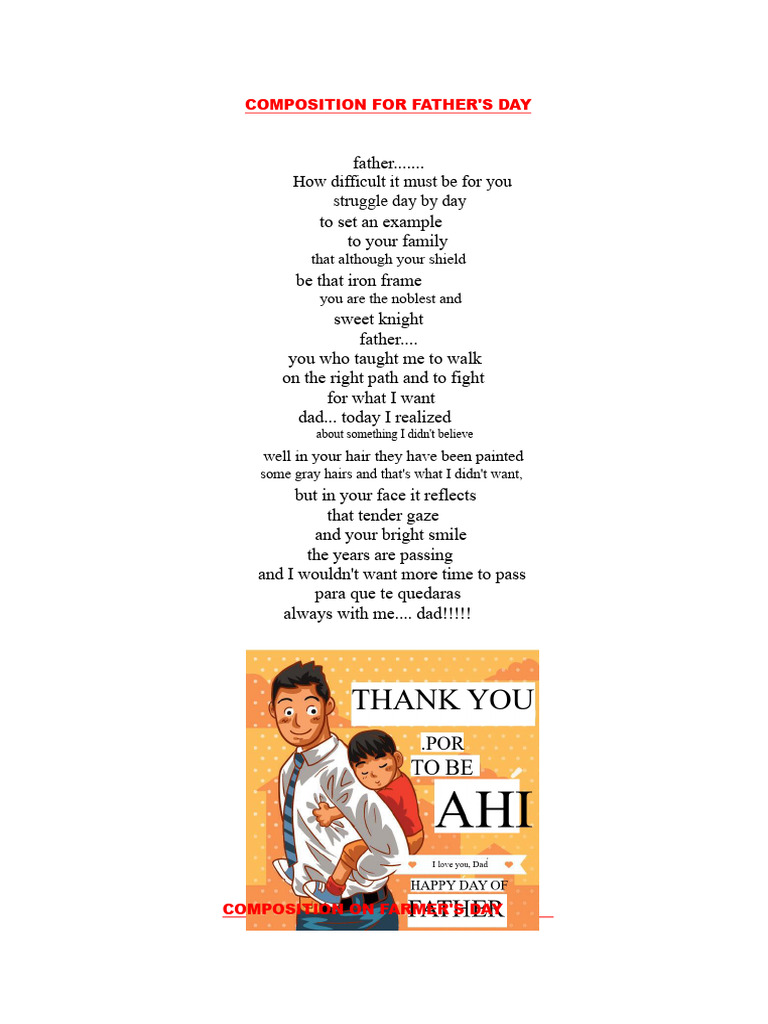 Composition On Father's Day | PDF | Saint Peter | Martyr