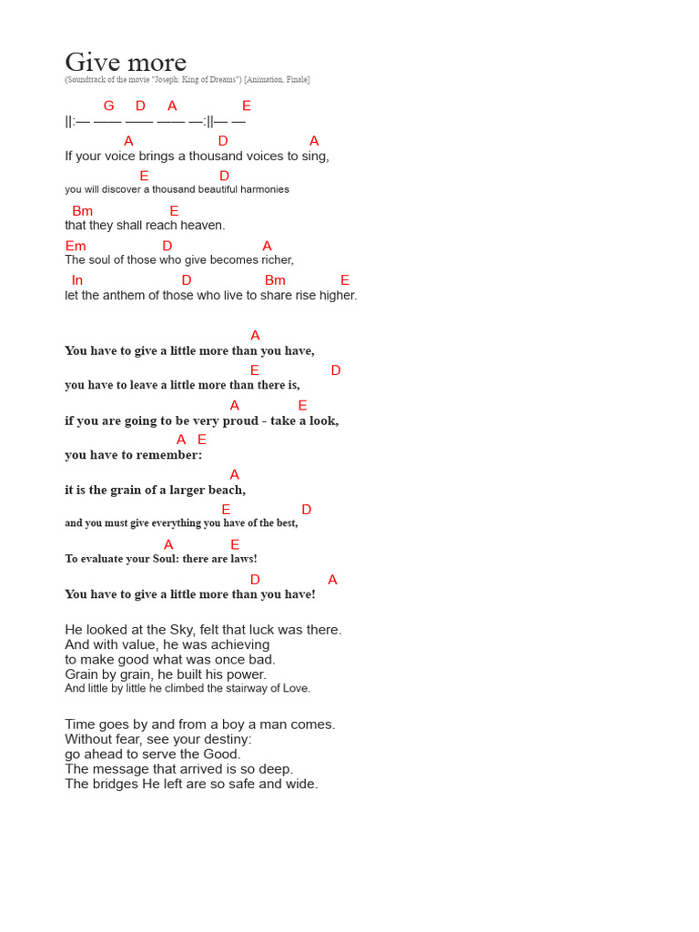 Give more | PDF