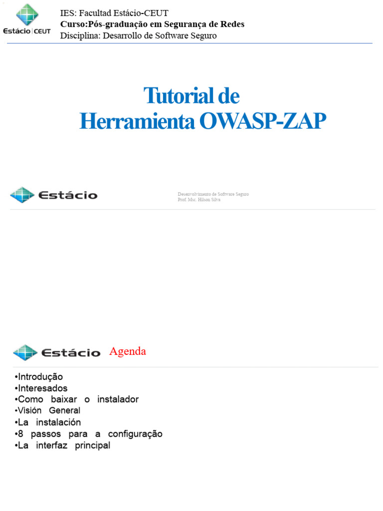 Tutorial de OWASP-ZAP para Seguridad | PDF | Servidor proxy | Software