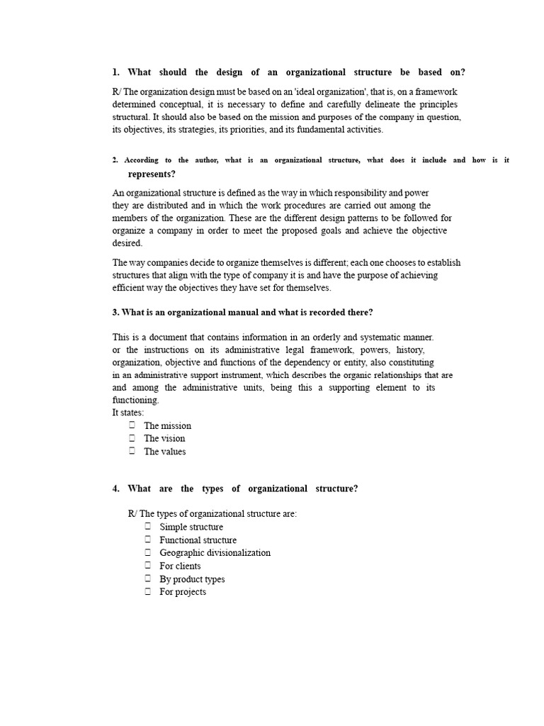 FORUM-ORGANIZATIONAL STRUCTURE.docx | PDF | Organizational Structure | Goal