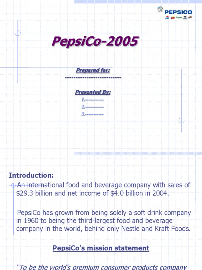 PepsiCo 2005 | PDF | Pepsi Co | Drink