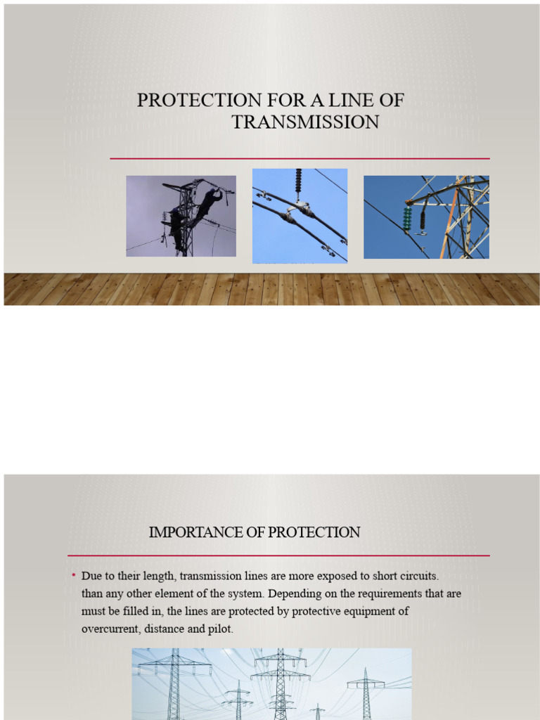 Protection of Transmission Lines | PDF | Fuse (Electrical) | Relay