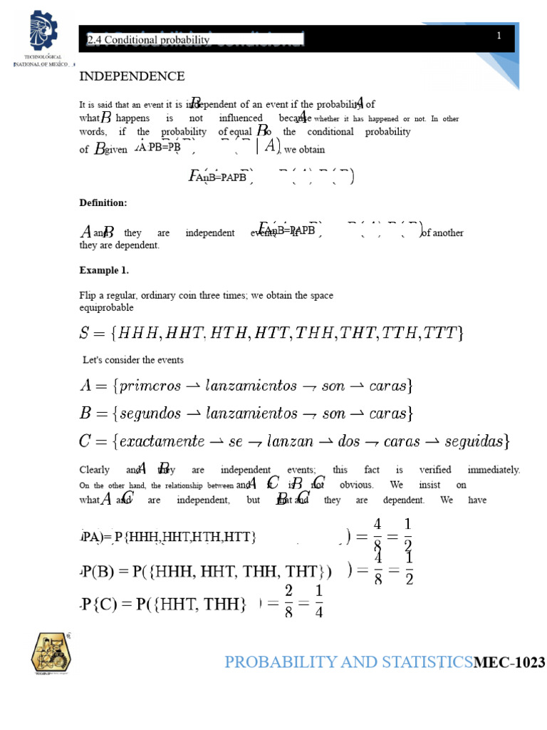 2.4 Conditional Probability | PDF | Probability | Mathematics