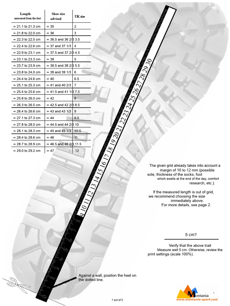 UK Shoe Size Conversion Guide | PDF | Shoe | Foot