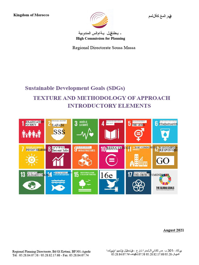Morocco's Sustainable Development Goals Overview | PDF | Sustainability ...