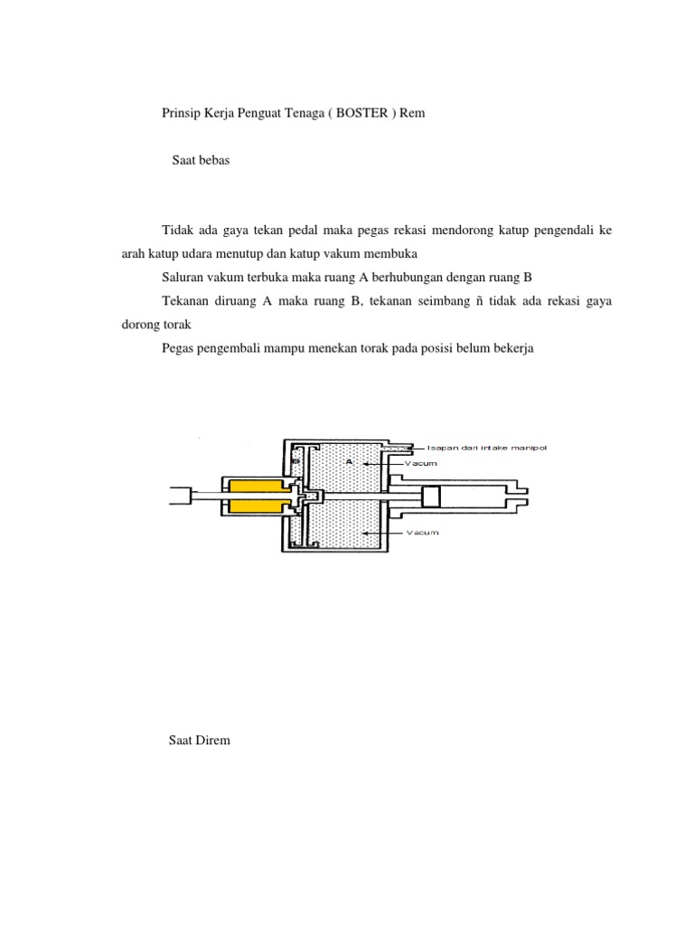 Prinsip Kerja Penguat Tenaga-Booster | PDF