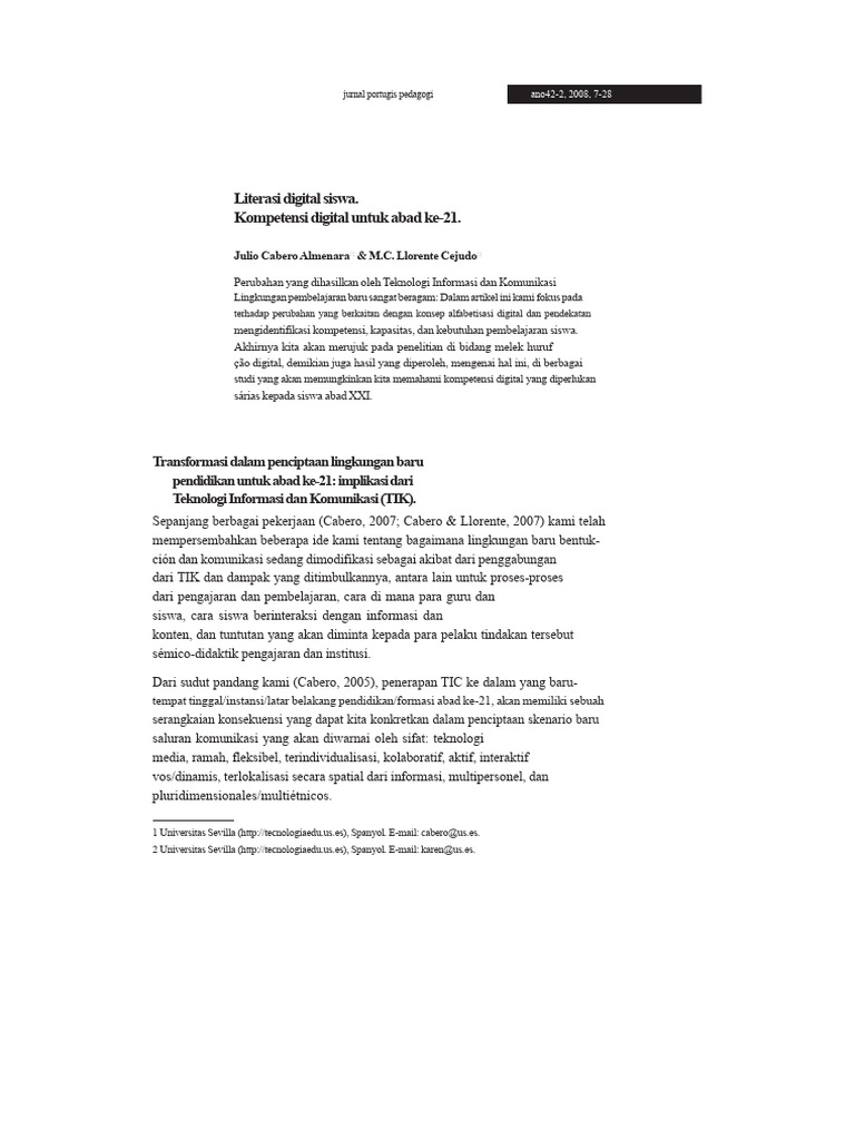 Melek Huruf Digital - Cabero Dan Llorente | PDF