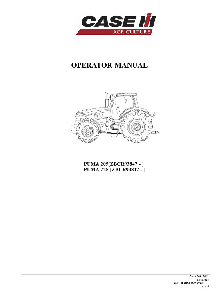Puma Operator Manual | PDF | Automatic Transmission | Manual Transmission