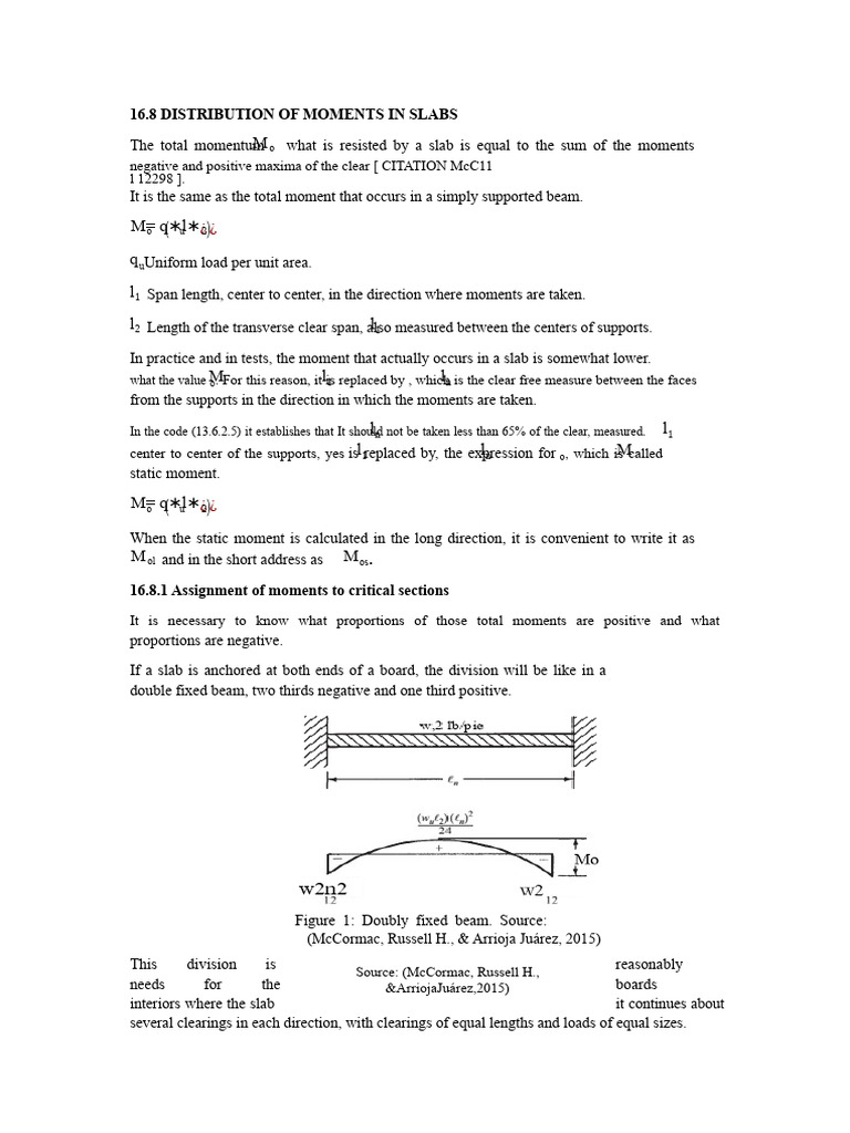 Moment Distribution in Concrete Slabs | PDF | Beam (Structure) | Column