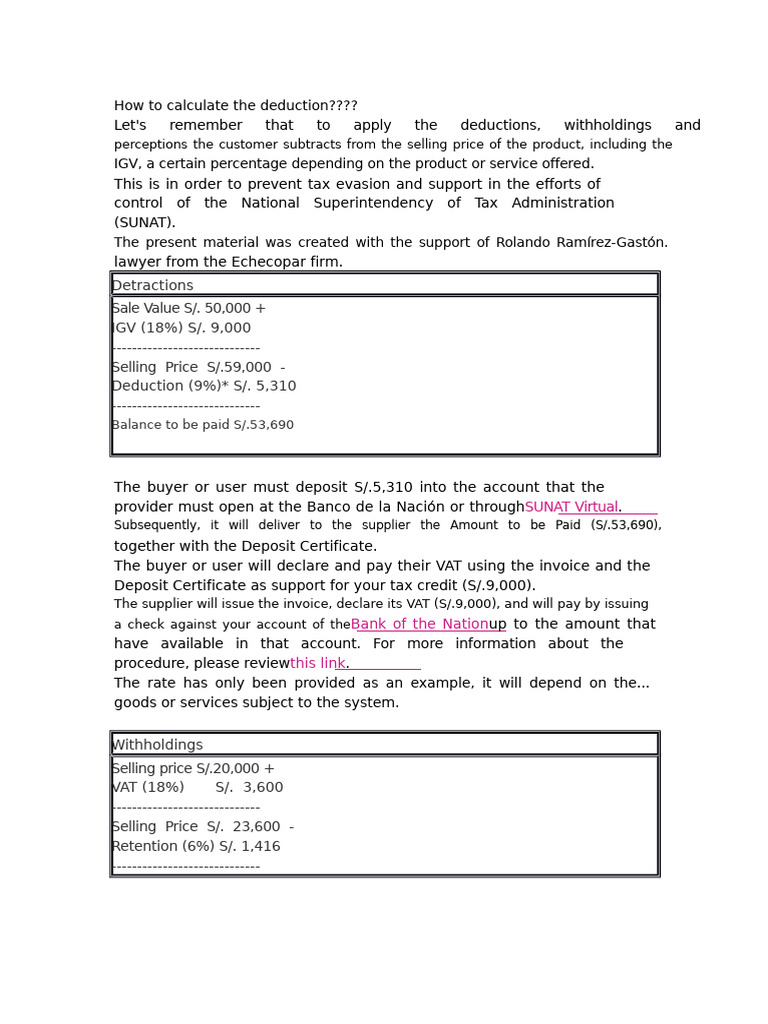 How to Calculate the Withholding Tax | PDF | Taxes | Government Finances