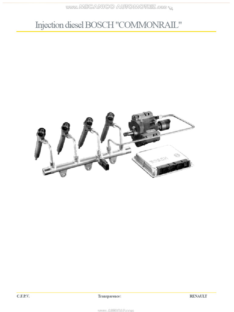 Schéma d'injection diesel Bosch Commonrail | PDF | Injection (moteur ...