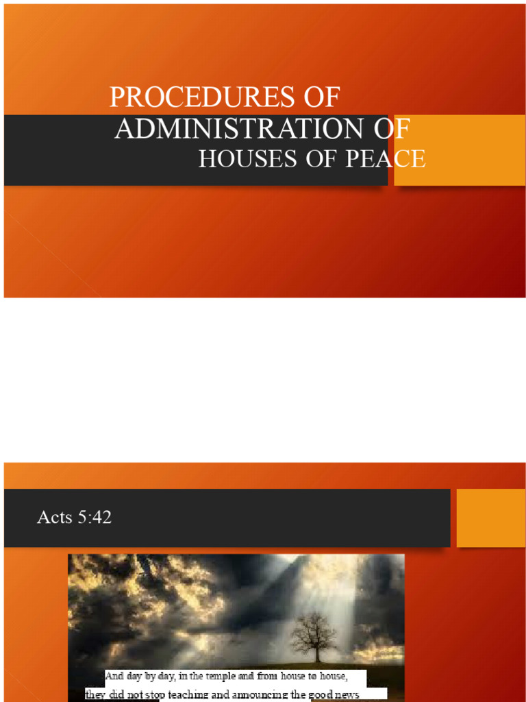 Houses of Peace | PDF