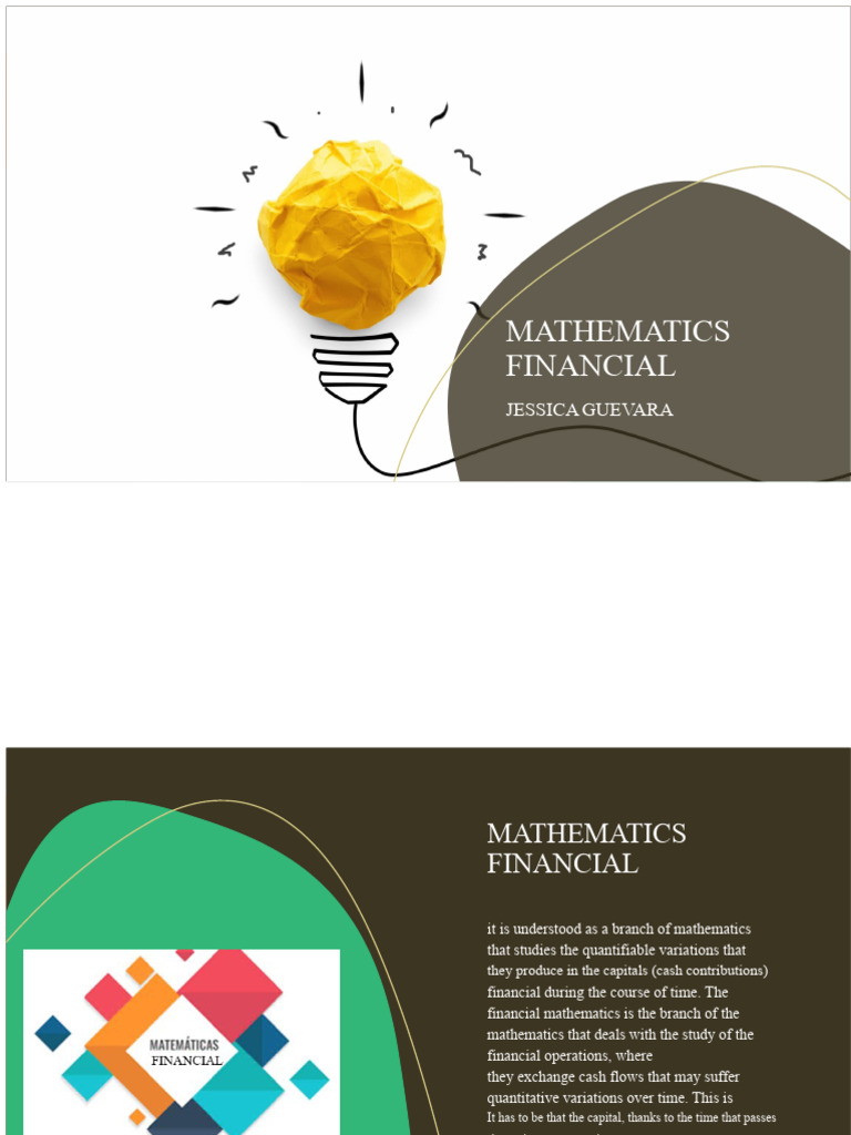 Understanding Financial Mathematics Concepts | PDF | Interest | Present ...