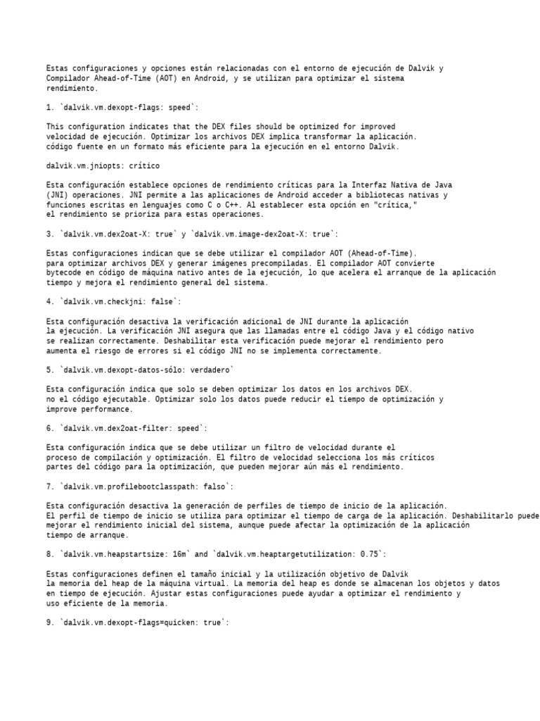 Optimizacion Dalvik Por LycanTweaks | PDF | Java (lenguaje de ...