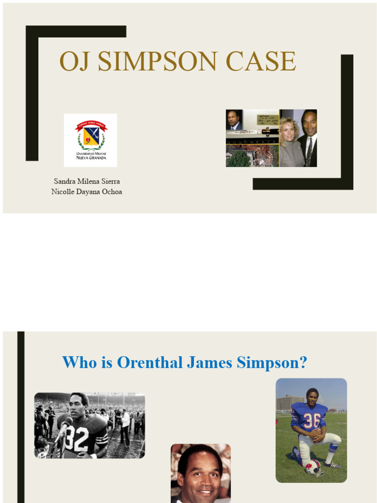 OJ SIMPSON CASE | PDF | Crimes | Crime & Violence