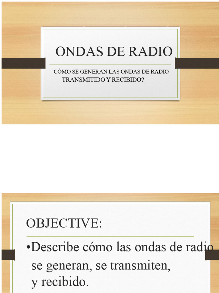 Generación y transmisión de ondas de radio | PDF | Radio | Onda de radio