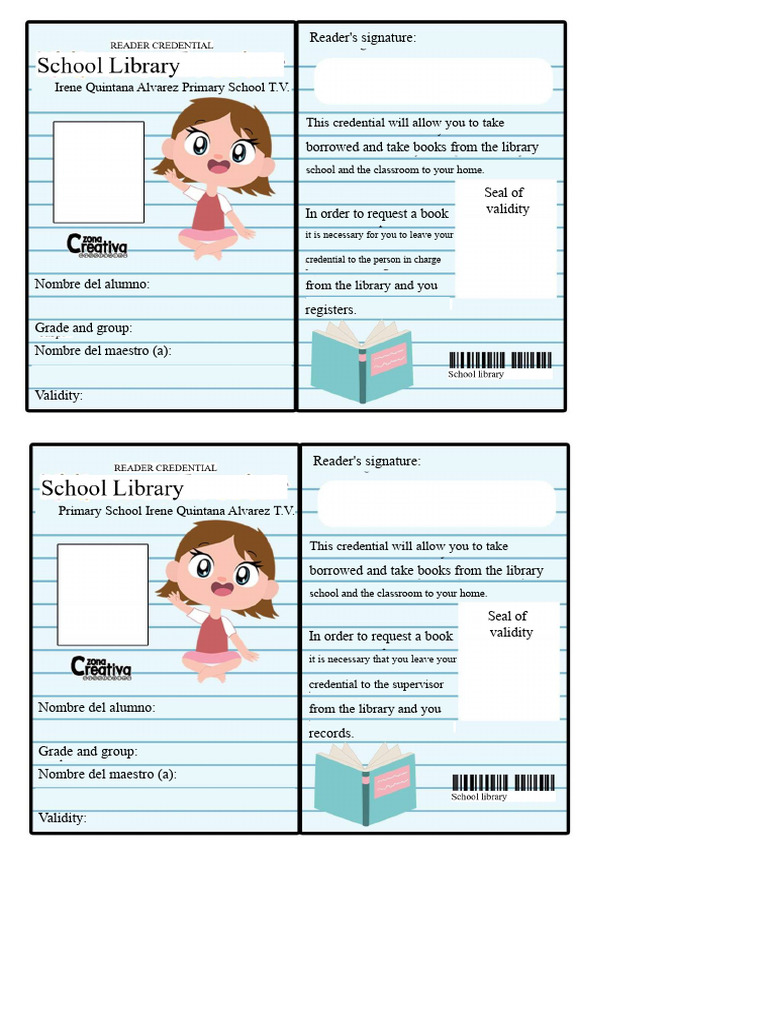 school library credential | PDF | Libraries | Educational Environment