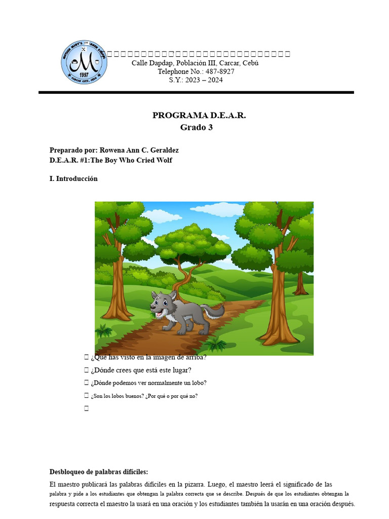 El Niño Que Gritó Lobo | PDF
