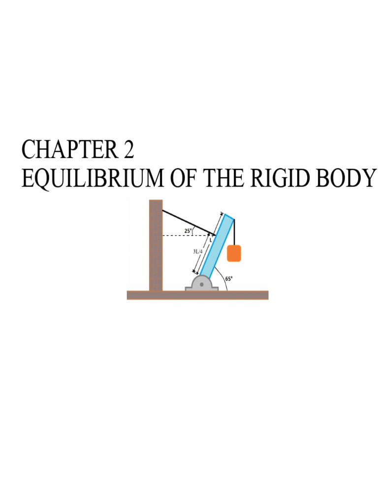 Rigid Body Equilibrium in Statics | PDF | Force | Euclidean Vector