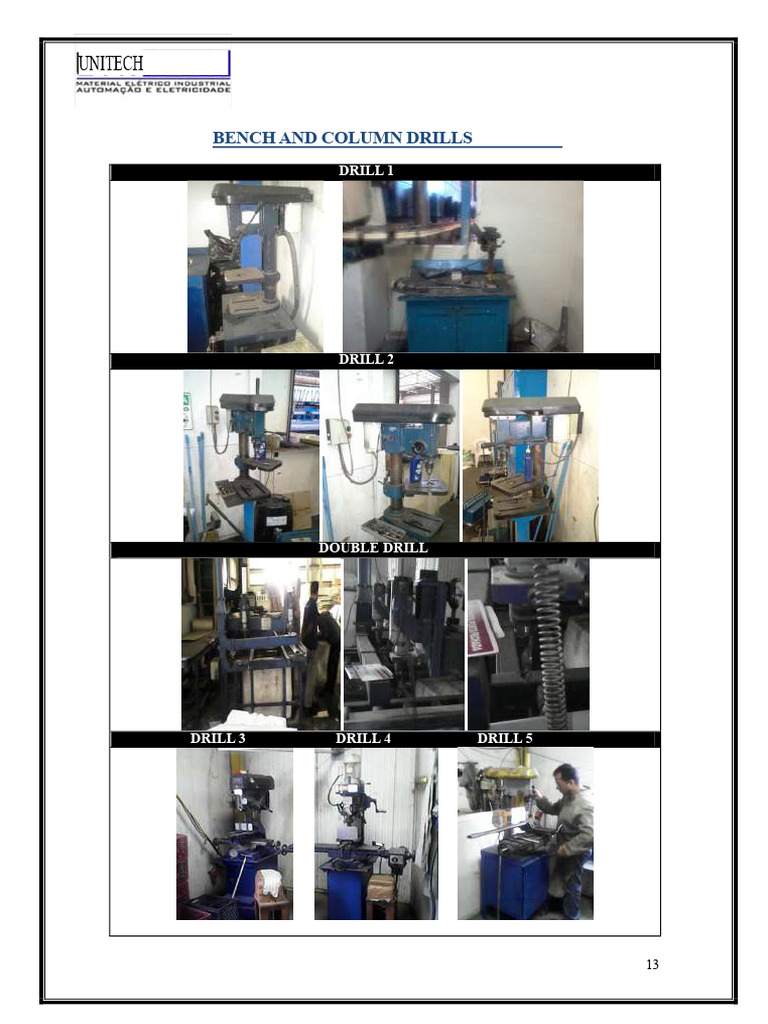 RISK ANALYSIS OF DRILLING MACHINE NR12 WORKBENCH | PDF | Safety ...