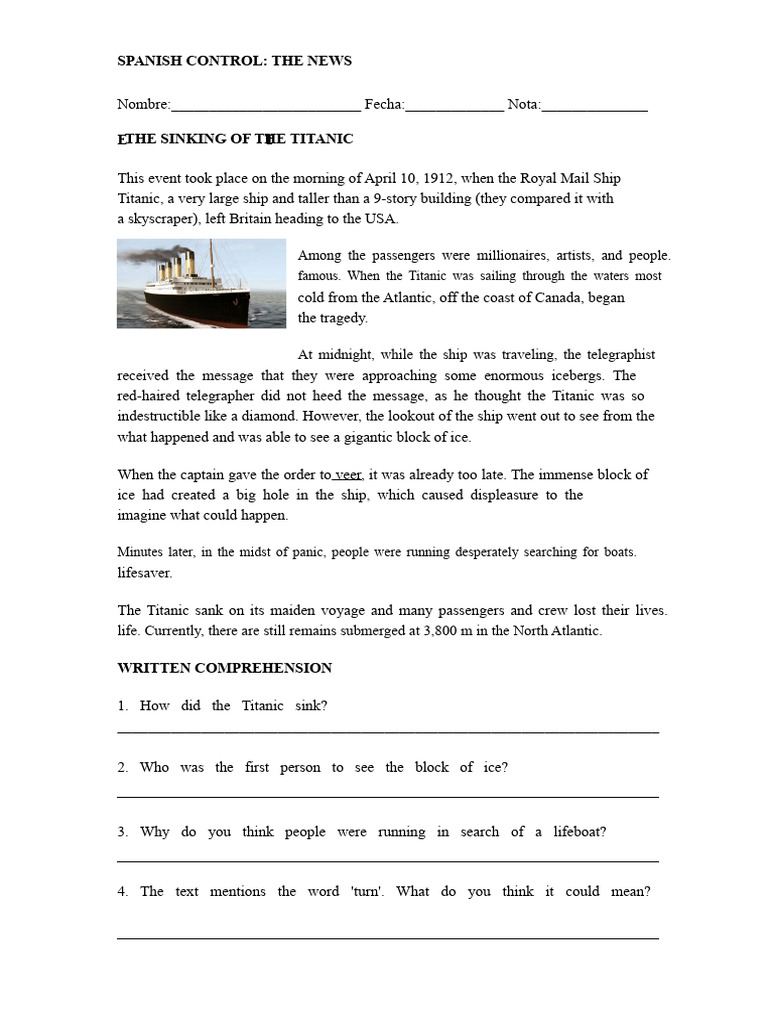Titanic Sinking: Key Facts and Insights | PDF | Shipwrecks | Maritime ...