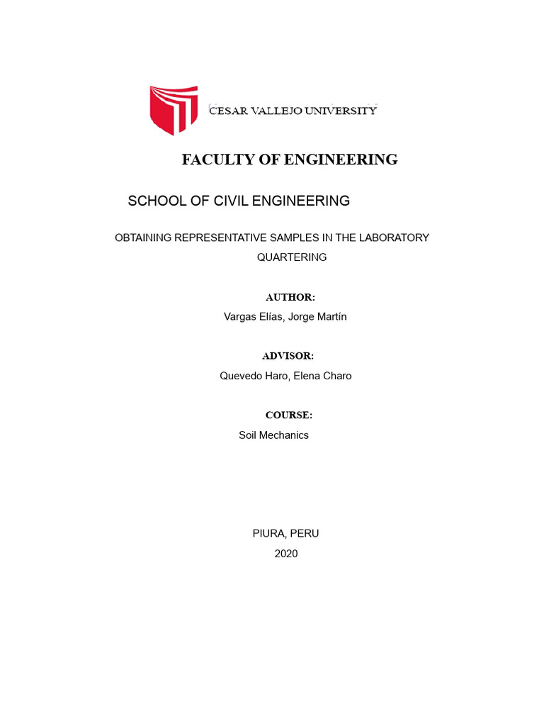 Sample Splitting Report | PDF | Soil | Sampling (Statistics)