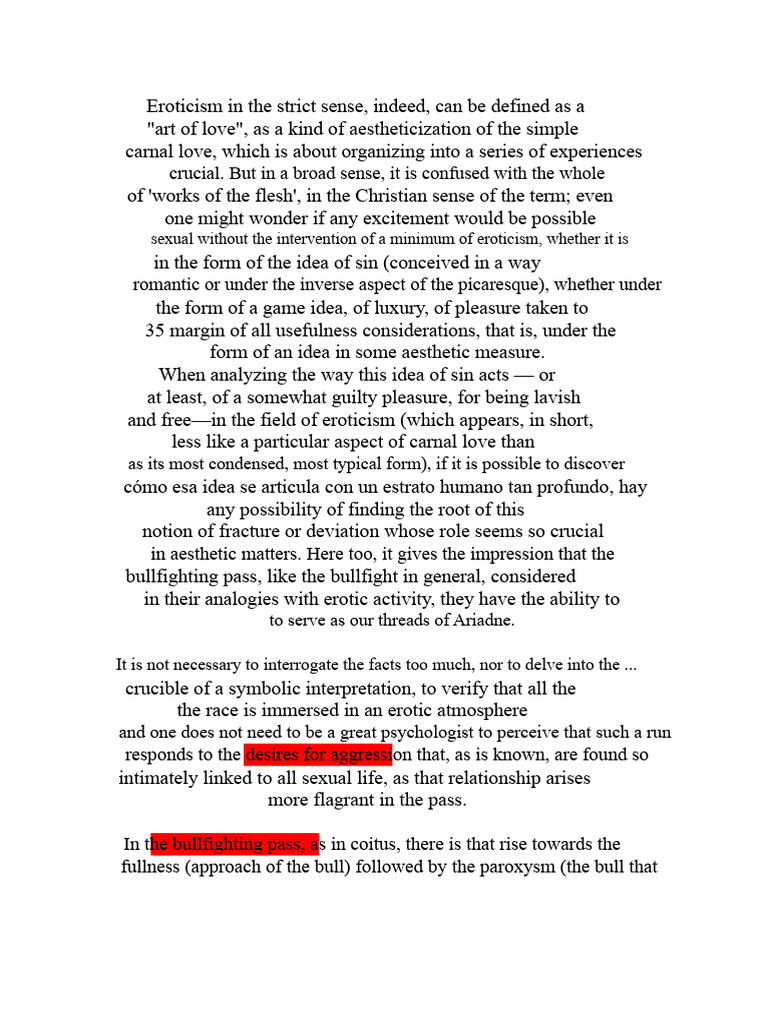Exploring Eroticism and Sacrifice | PDF | Eroticism | Love