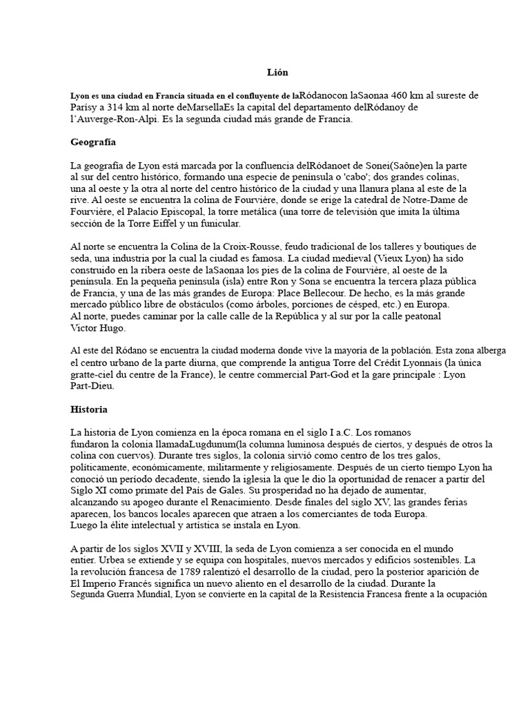 Guía completa sobre Lyon, Francia | PDF | Lyon | Transporte