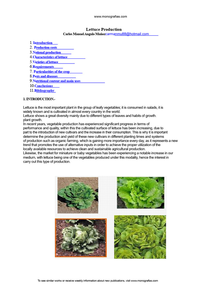 ! lettuce-production | PDF | Lettuce | Soil