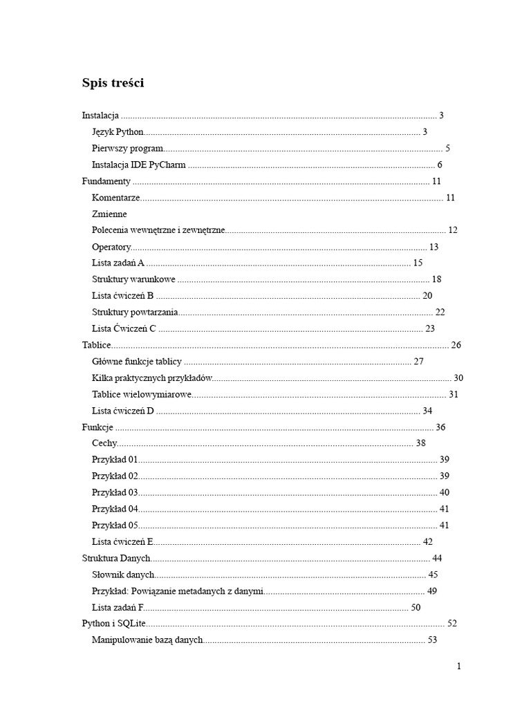 Python - Podstawy | PDF