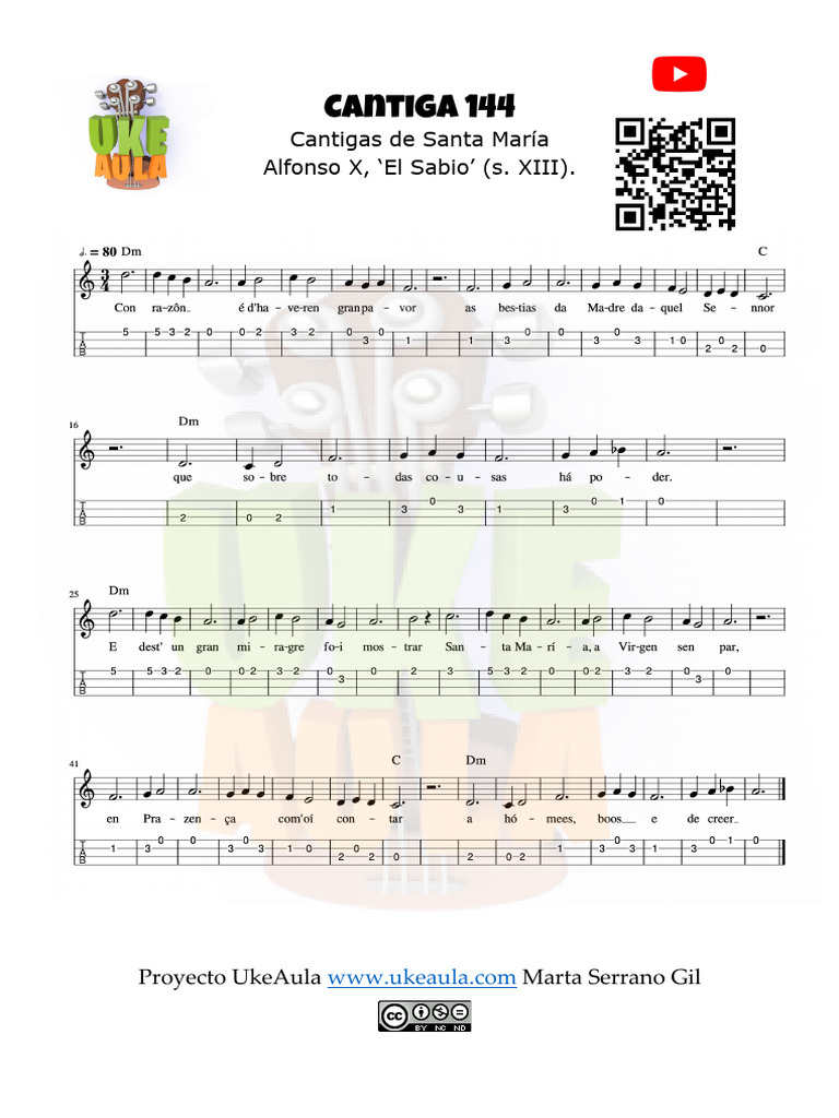 Cantiga144 3ºeso Punteo Ukeaula Ok | PDF