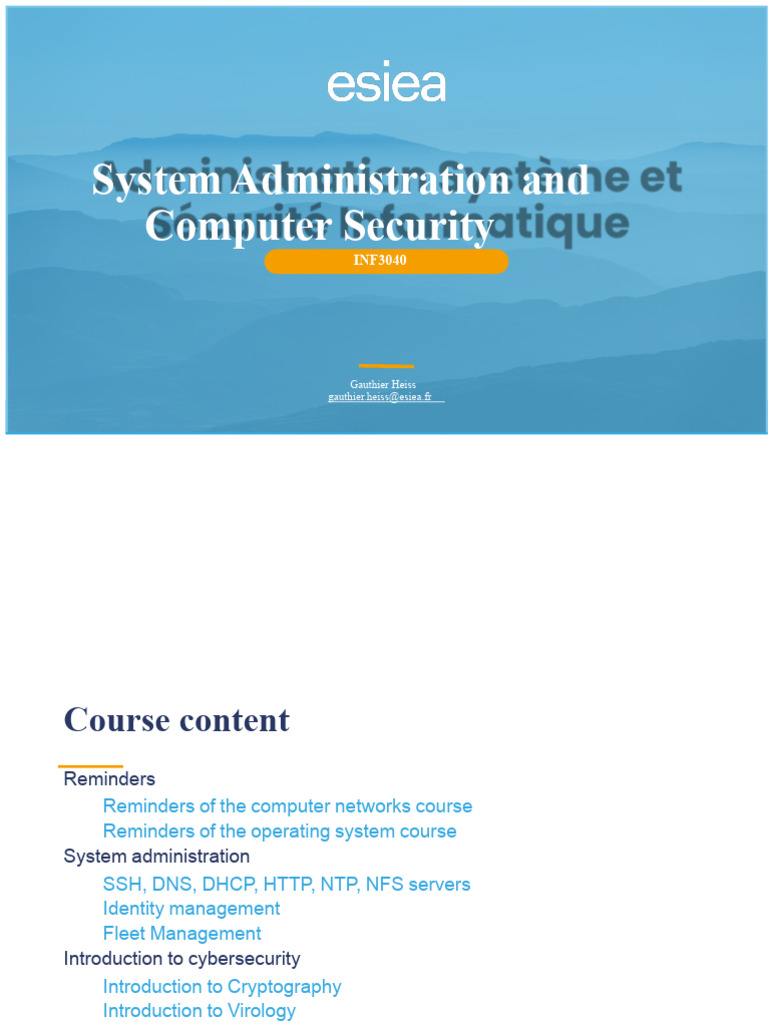 system administration and computer security | PDF | Port (Computer ...