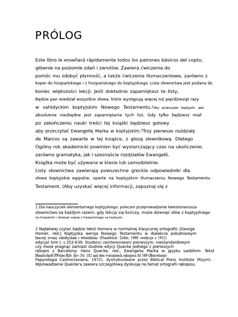 Kopt W 20 Lekcjach | PDF