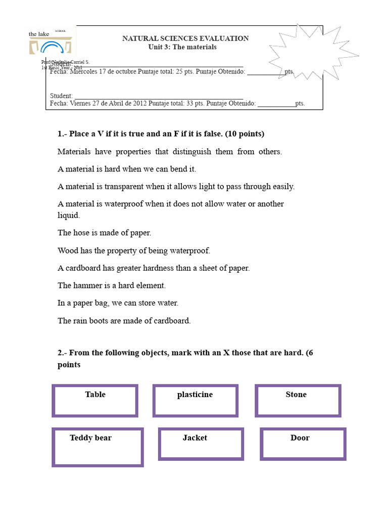 Evaluation of Material Properties. | PDF