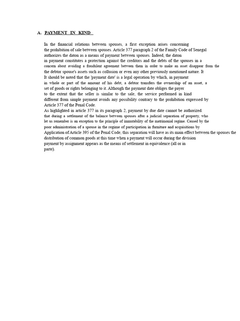 THE GIFT IN PAYMENT | PDF