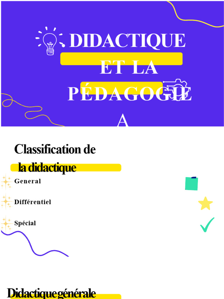 Classification de la didactique éducative | PDF | Apprentissage