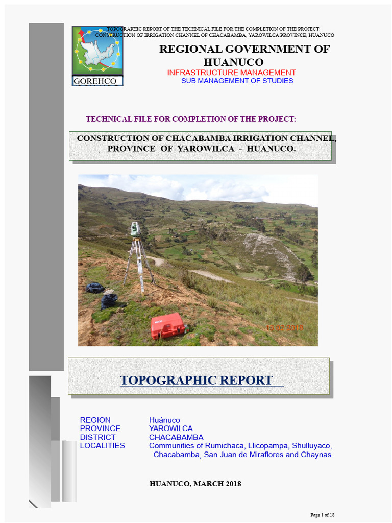 01 Topographic Report | PDF | Cartography | Geodesy