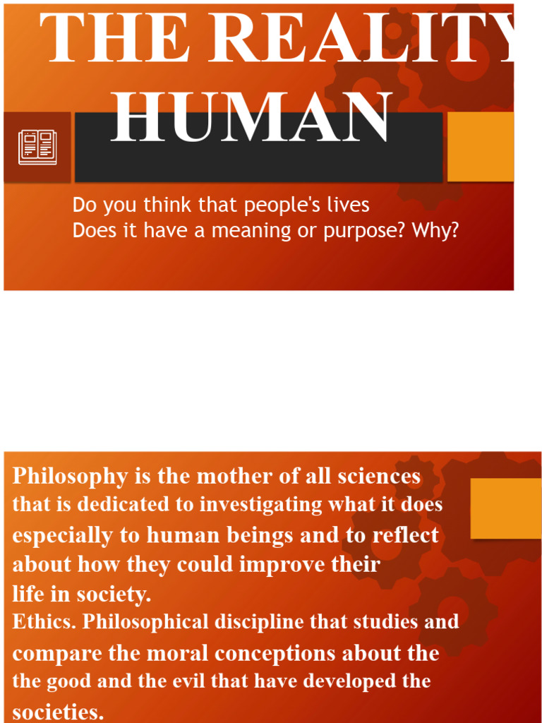 3rd THE HUMAN REALITY | PDF | Reason | Reality