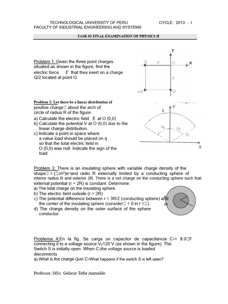 165563471 Final Exam Physics II Utp 02 | PDF | Capacitor | Electric Field