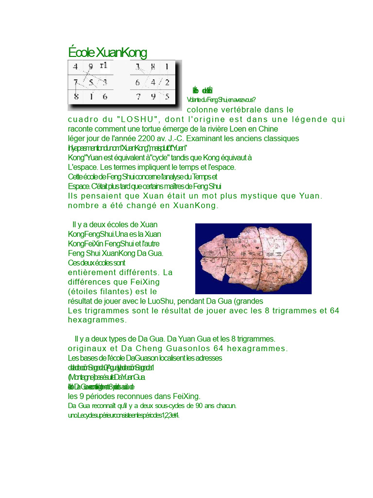 Introduction au Feng Shui Xuan Kong | PDF | Feng Shui | Superstitions