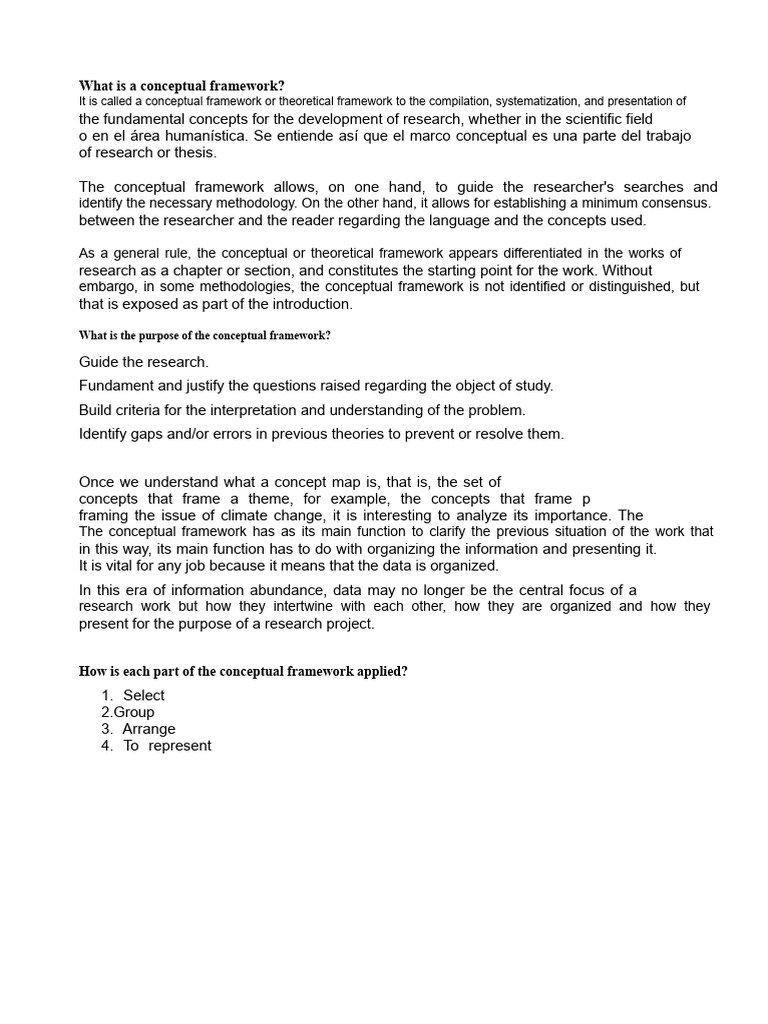 Understanding Conceptual Frameworks in Research | PDF | Concept ...