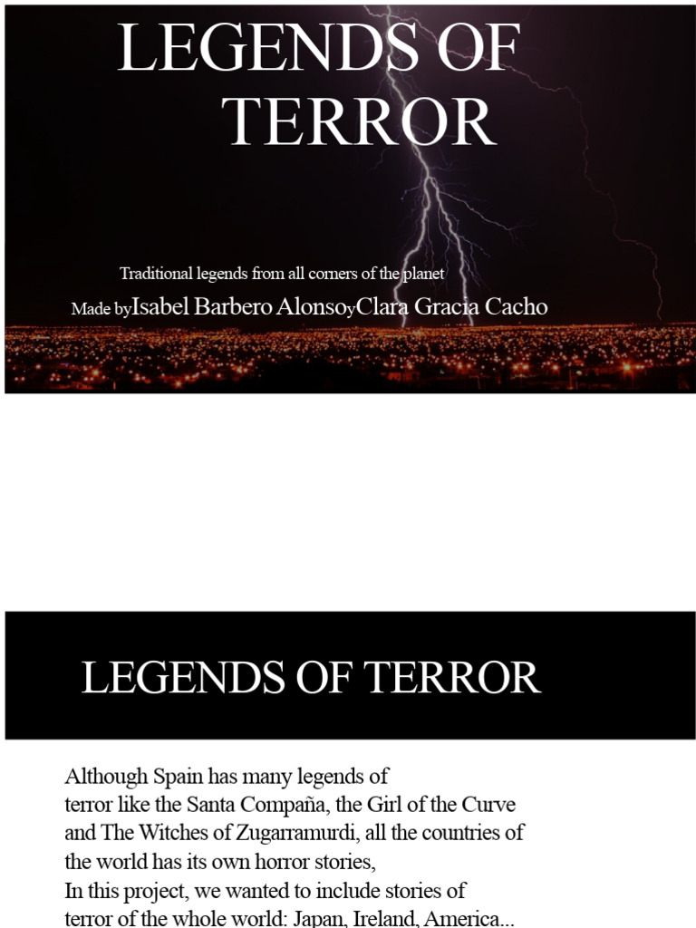 horror legends from around the world | PDF