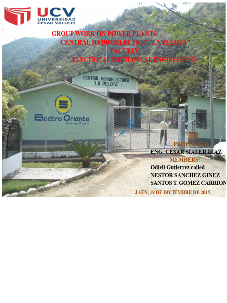 La Pelota Hydroelectric Plant Overview | PDF | Power Station | Pipe ...