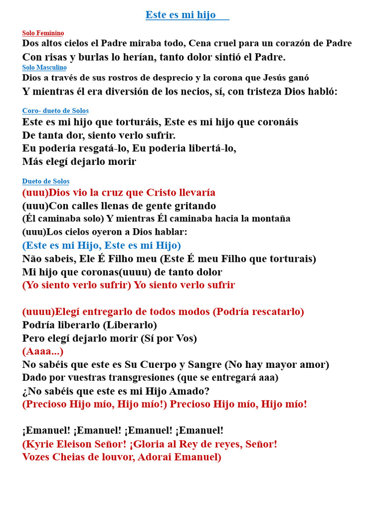 Este Es Mi Hijo | PDF