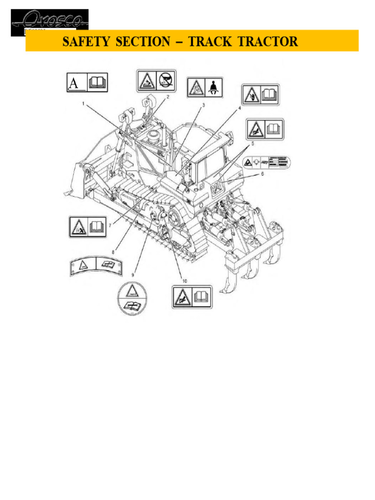 D8T Crawler Tractor - Warning Labels | PDF | Tractor | Valve
