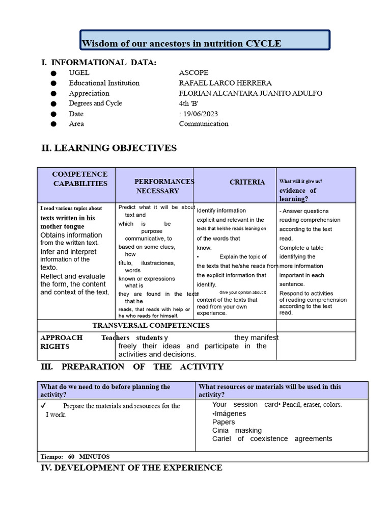 Communication Session | PDF | Information | Reading Comprehension