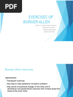 Buerger-Allen Exercise Guide | PDF | Human Leg | Anatomical Terms Of Motion