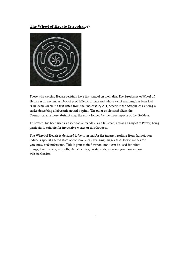 Understanding the Wheel of Hecate | PDF